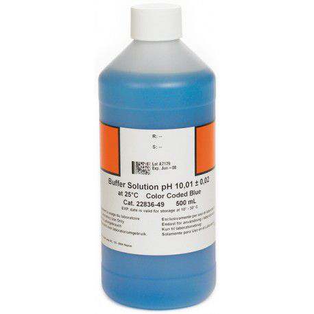 Solución Buffer, pH 10.01 Color Azul, 500 ml Hach 2283649 | Equipamiento Cientifico