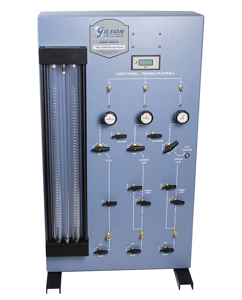 Panel de control maestro triaxial / permeabilidad (lectura de presión ...